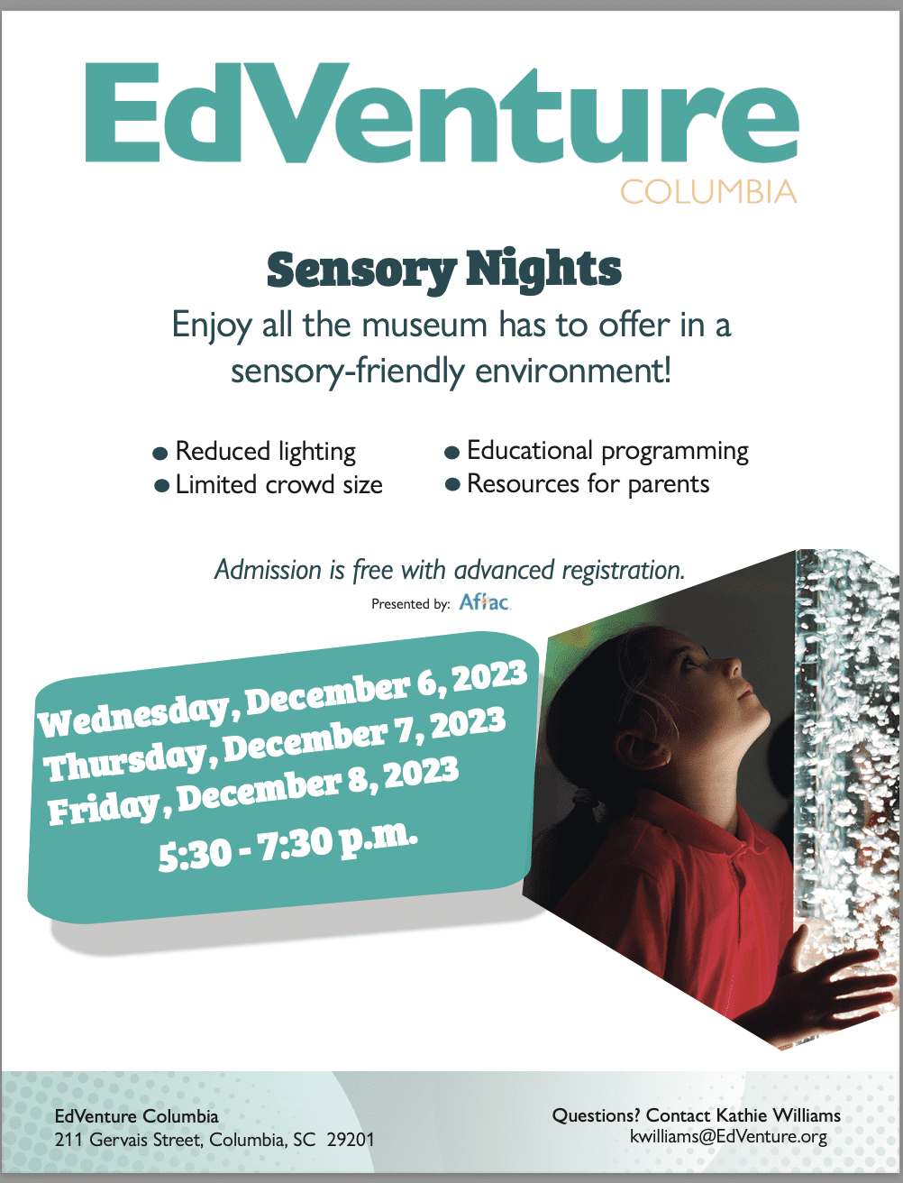 EdVenture Sensory Nights - Family Connection of South Carolina